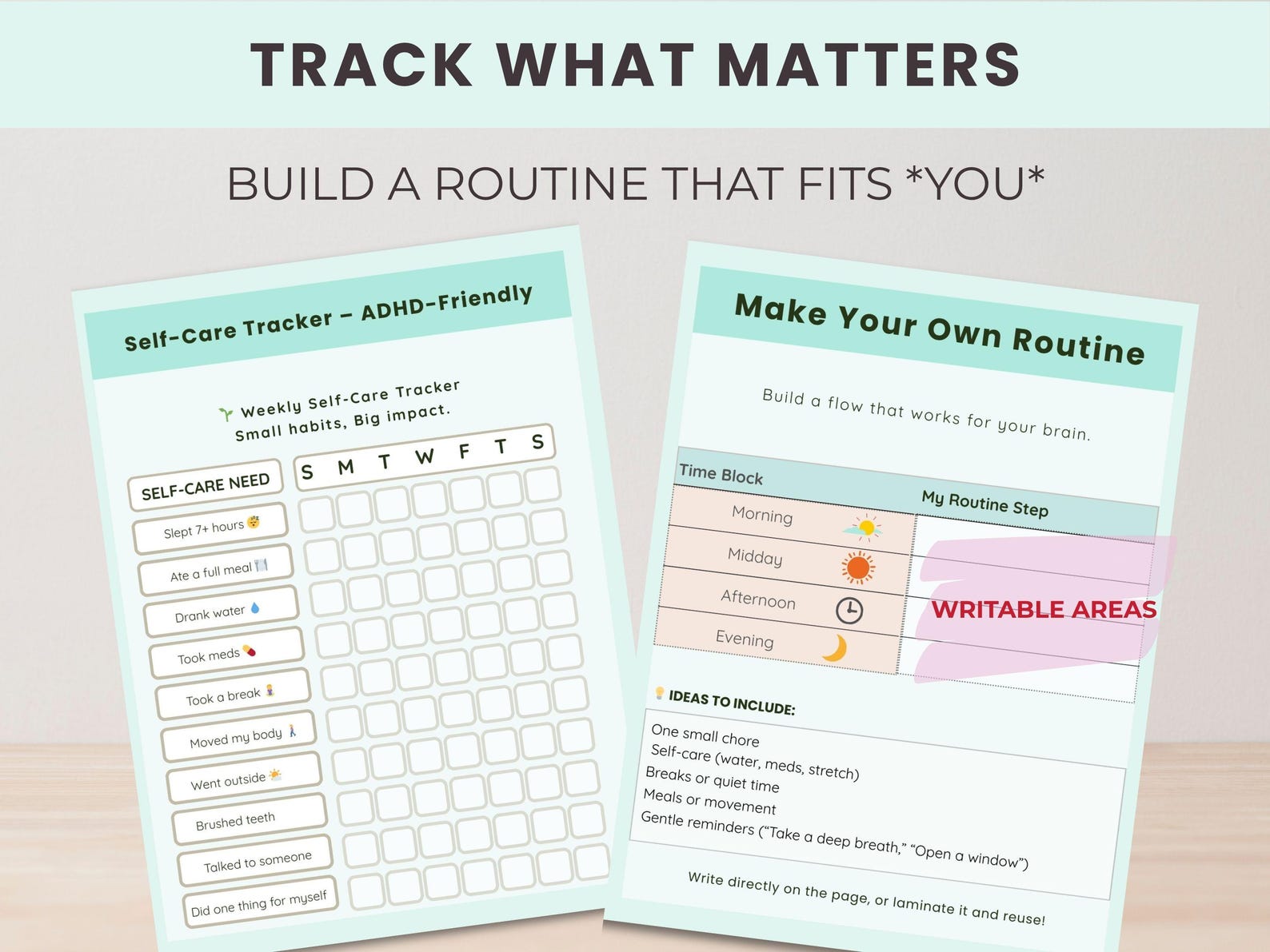 ADHD Morning and Evening Routine Kit – Printable Daily Routine Charts ...