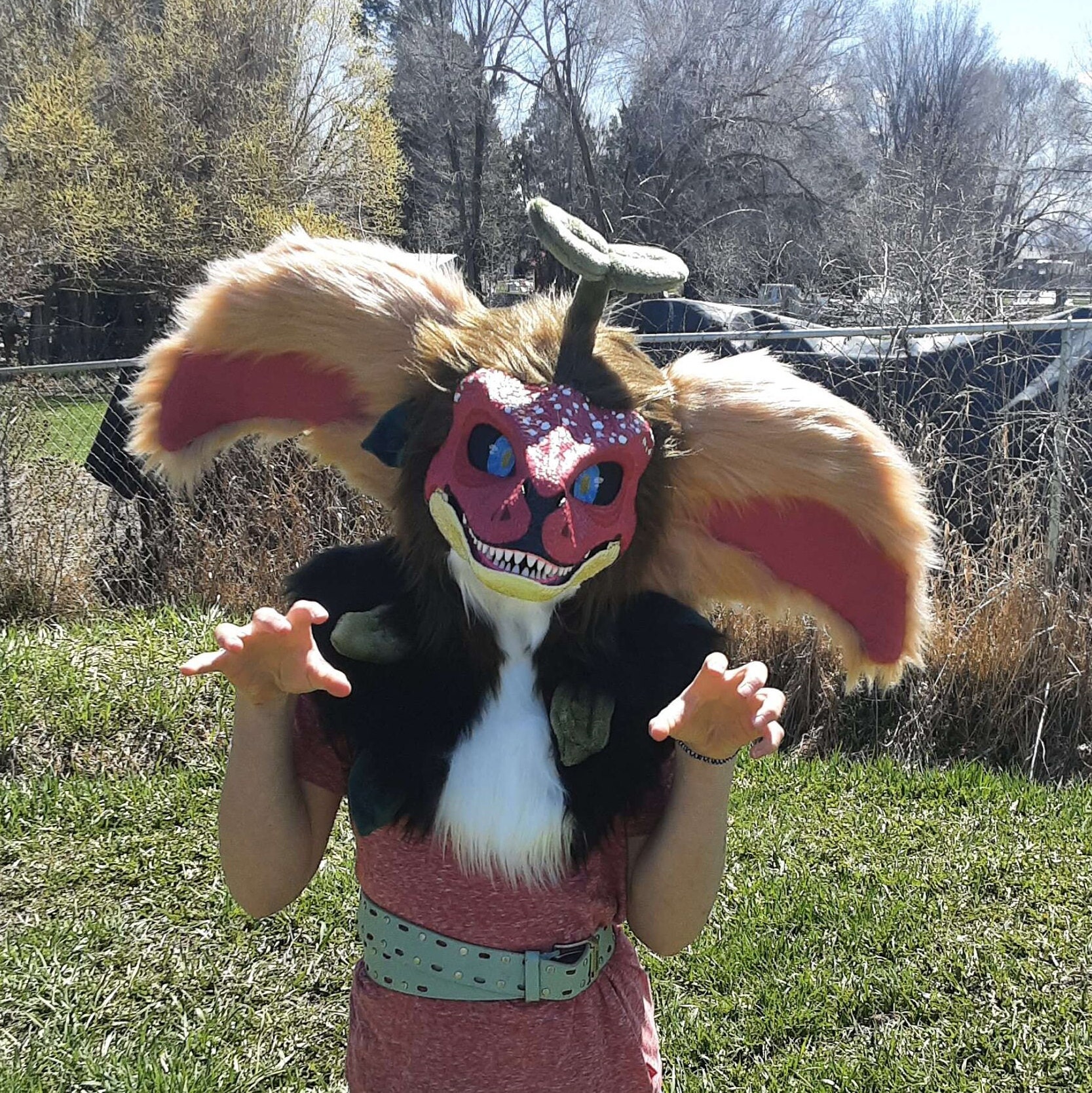 Sprout Dino Mask Fursuit Premade REDUCED PRICE - Etsy