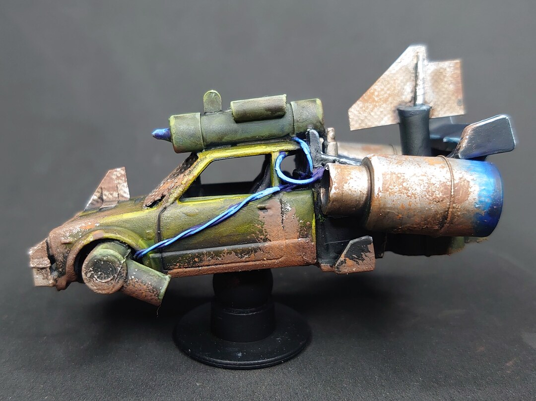 Gaslands Flying Car. Pot Apocalyptic Jet Engine Car. Custom Made 1:64 ...