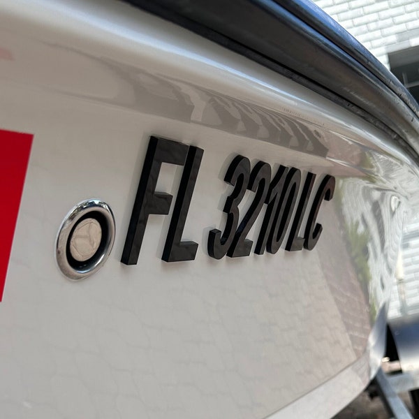 3d Boat Registration Numbers - Etsy
