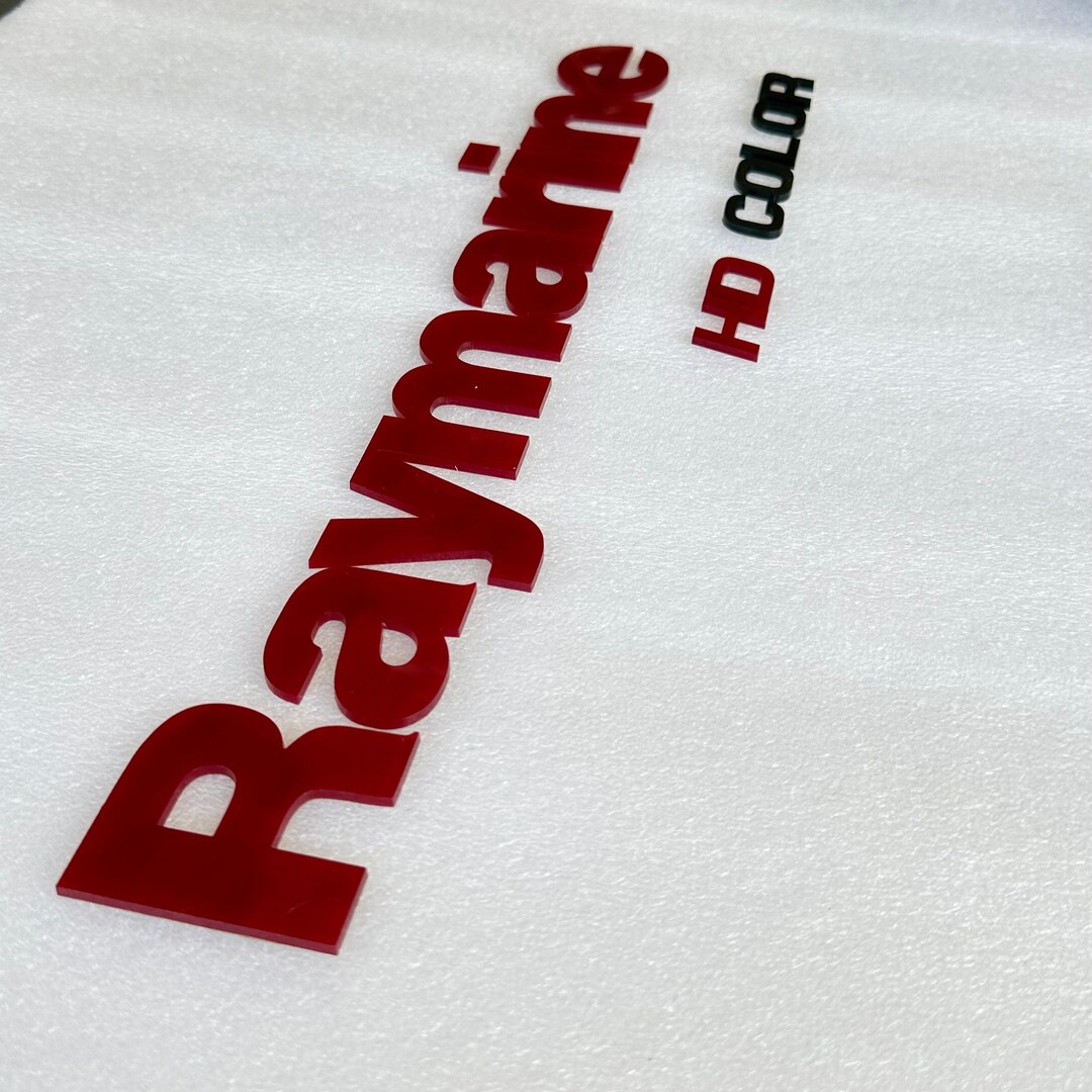 3D Raised Marine “RAYMARINE HD COLOR” 2.3”H X 17”L. Logo Radar Dome ...