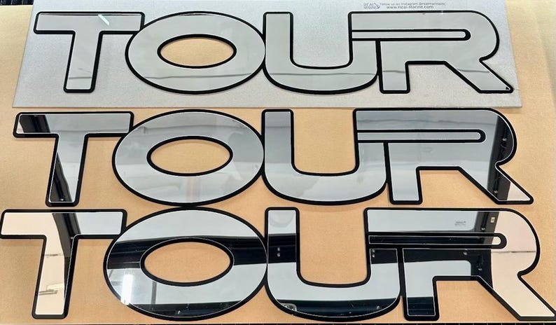 3D Winnebago "tour" RV Logo Decal With Stencil - Etsy