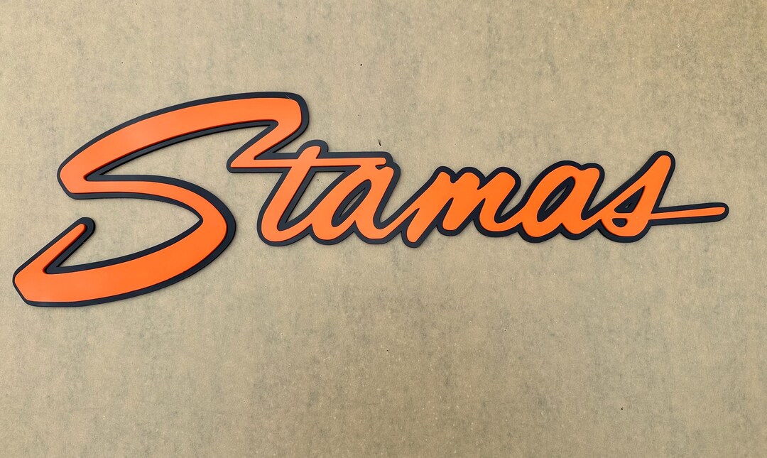 3D Raised Marine STAMAS Boats Logo Decal Set With 3M Tape and Stencil ...