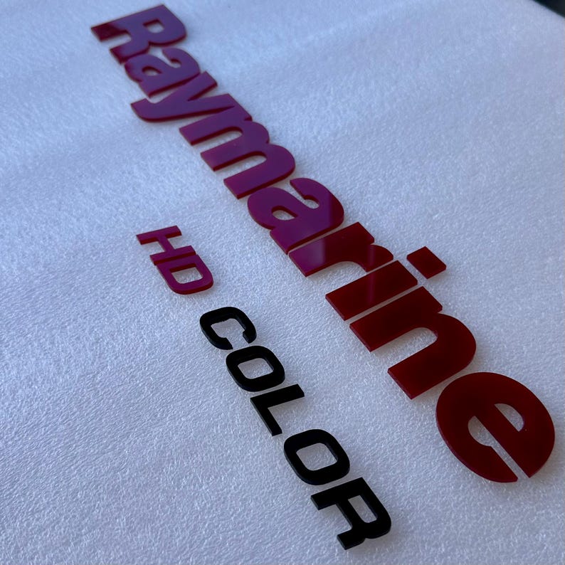 3D Raised Marine BLUE WAVE Boats Logo Decal Set With 3M Tape and ...