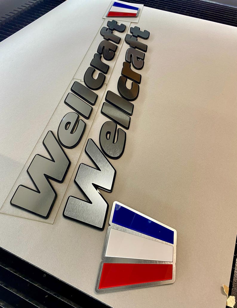 3D Raised Marine “COBIA” 24”L X 4”H Modern Boat Logo Decal With 3M Tape ...