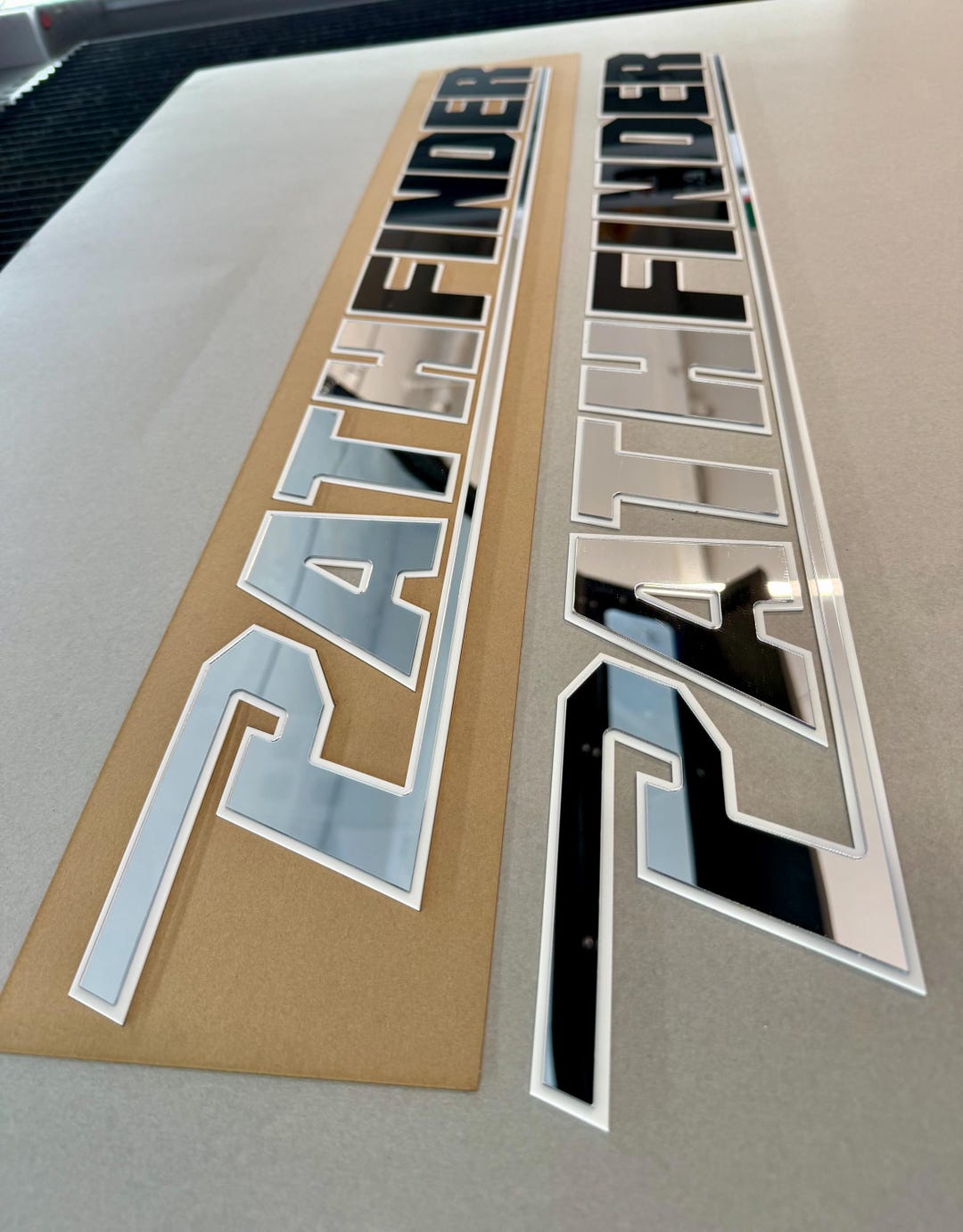 3D Raised Marine “PATHFINDER” 33”L X 4”H Modern Boat Logo Decal With 3M ...