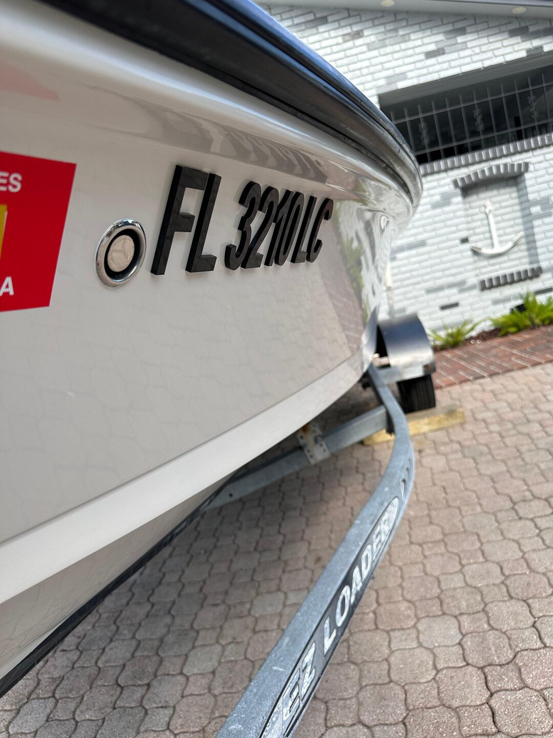 Custom Raised 3D Registration Numbers Marine Grade Modern Boat Logo ...