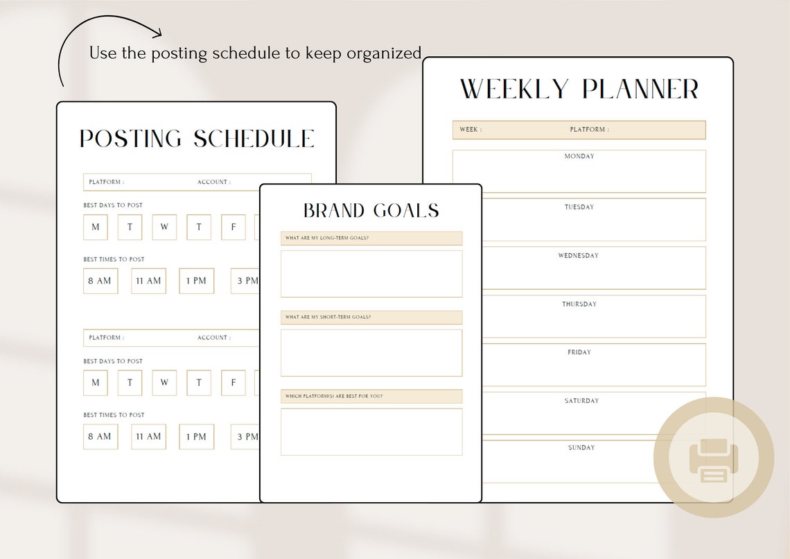 Ultimate Content Creator Bundle: Your Content Planner, Content Calendar ...