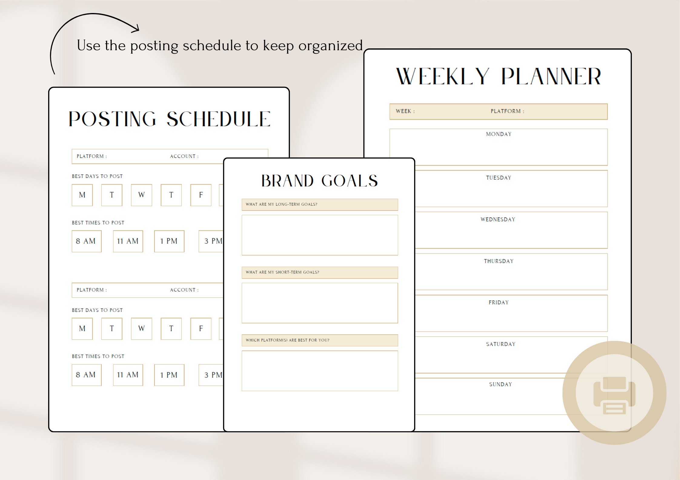 Ultimate Content Creator Bundle: Your Content Planner, Content Calendar, Social Media Planner ...