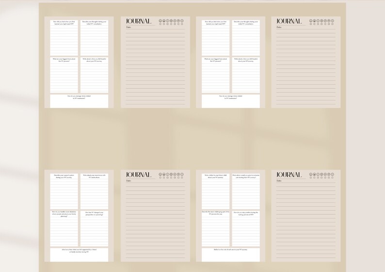 Pink Printable IVF Support Kit IVF Planner & IVF Journal With 50 ...