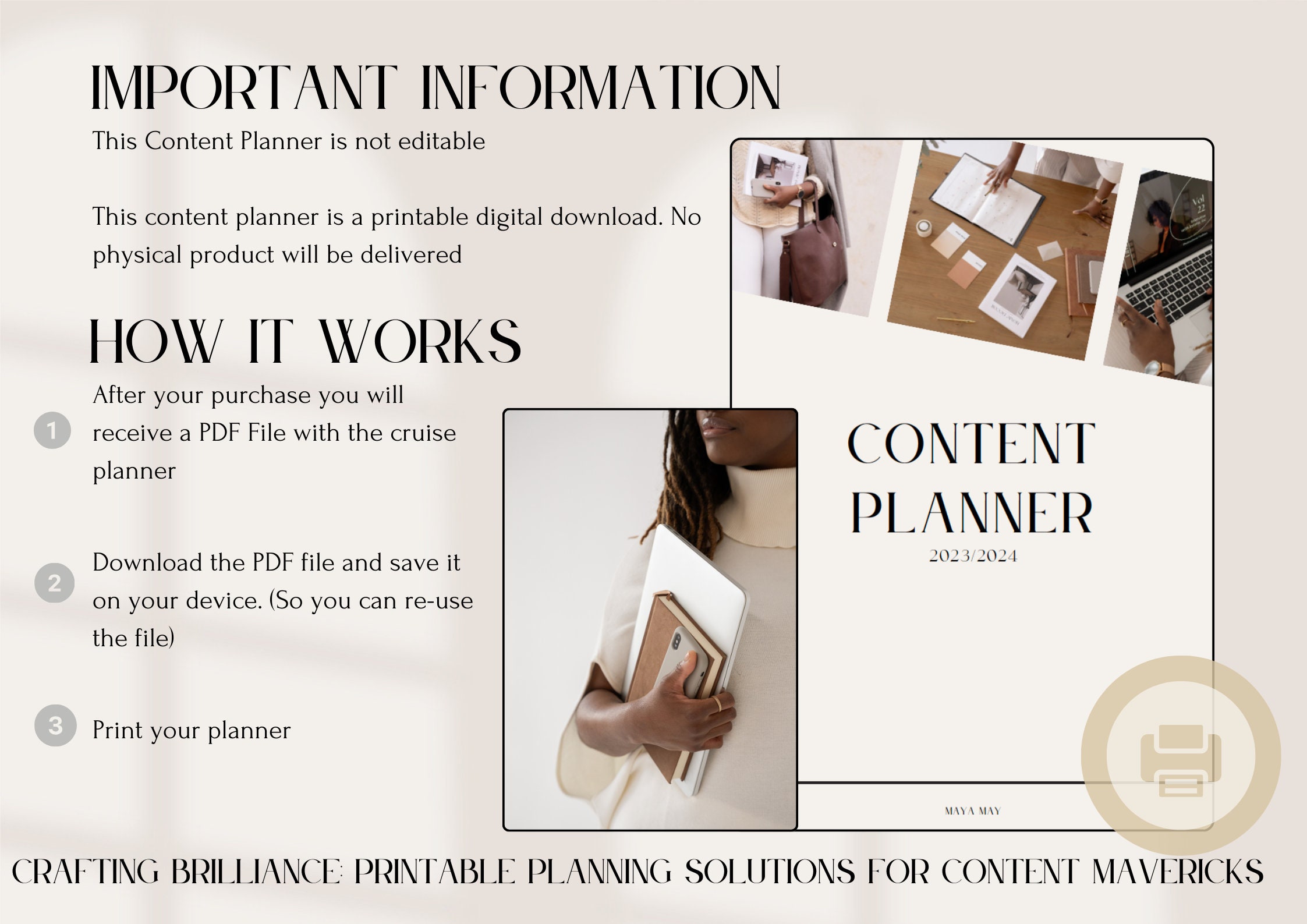 Ultimate Content Creator Bundle: Your Content Planner, Content Calendar, Social Media Planner ...