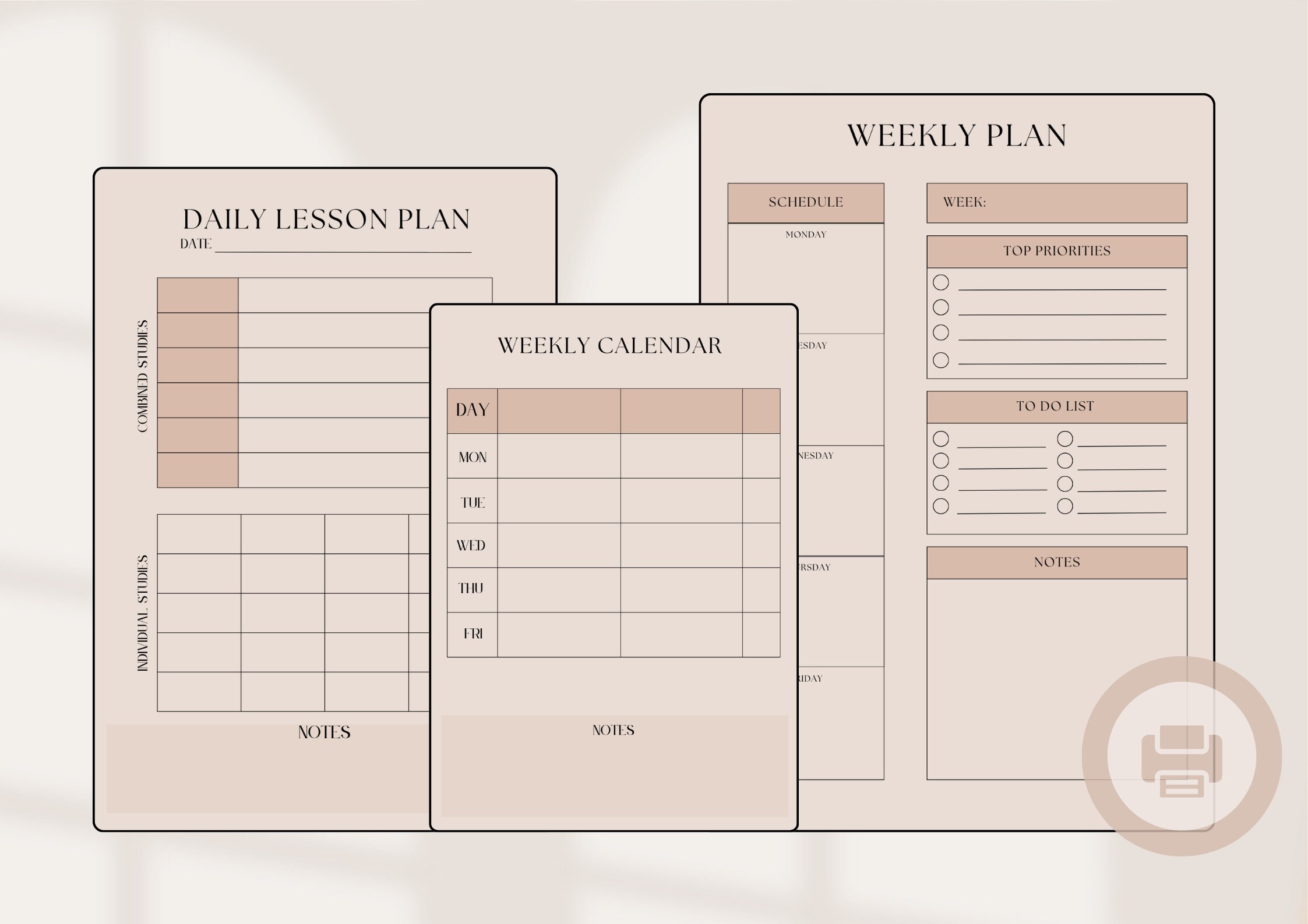 Cute Pink Homeschool Planner Bundle | Printable Schedules, Field Trip ...