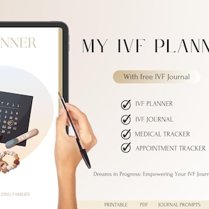 Printable IVF Fertility Journey Planner & Free Personalized Journal ...