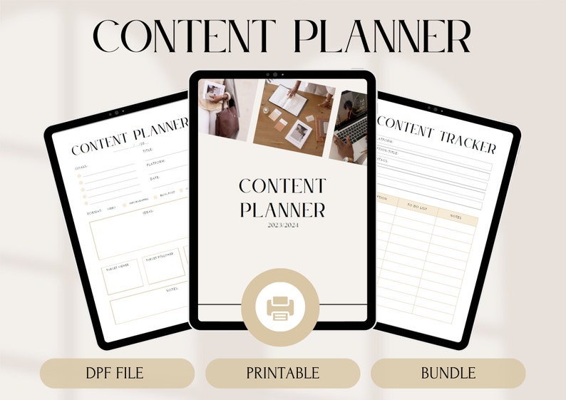 Ultimate Content Creator Bundle: Your Content Planner, Content Calendar ...