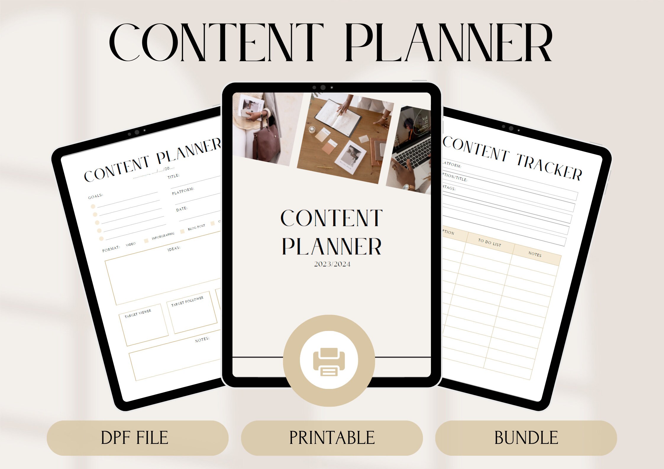 Ultimate Content Creator Bundle: Your Content Planner, Content Calendar ...