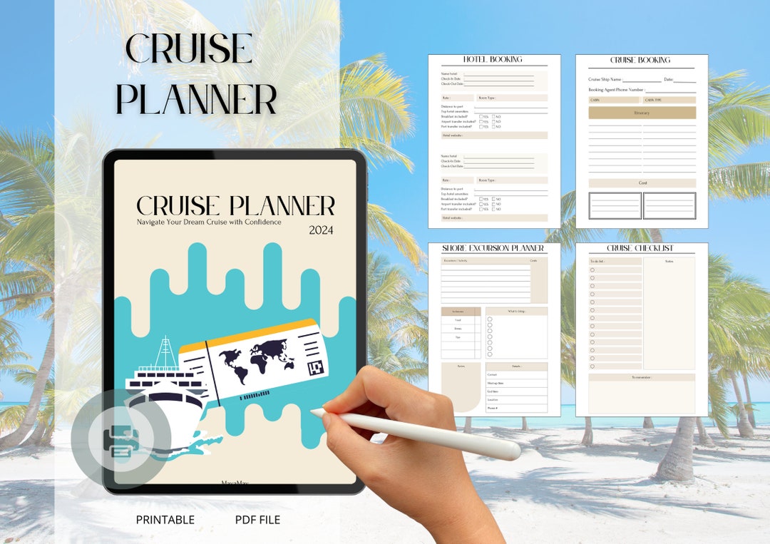 Holiday Cruise Planner Printable Travel Planner, Expense Tracker ...