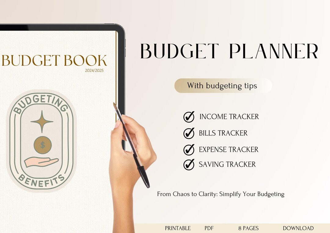 Simple Budget Planner Printable | Expense Tracker, Budget Tracker ...