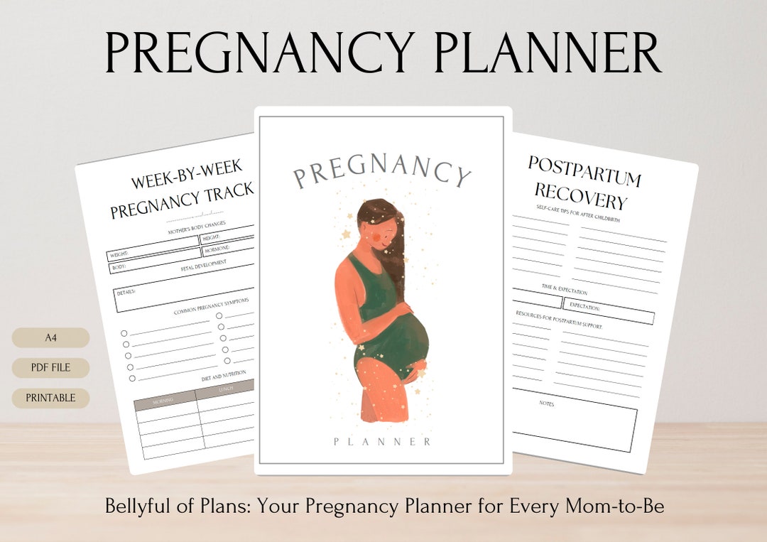 Ultimate Pregnancy Planner Printable Set Medical Tracker, Medical Diary ...