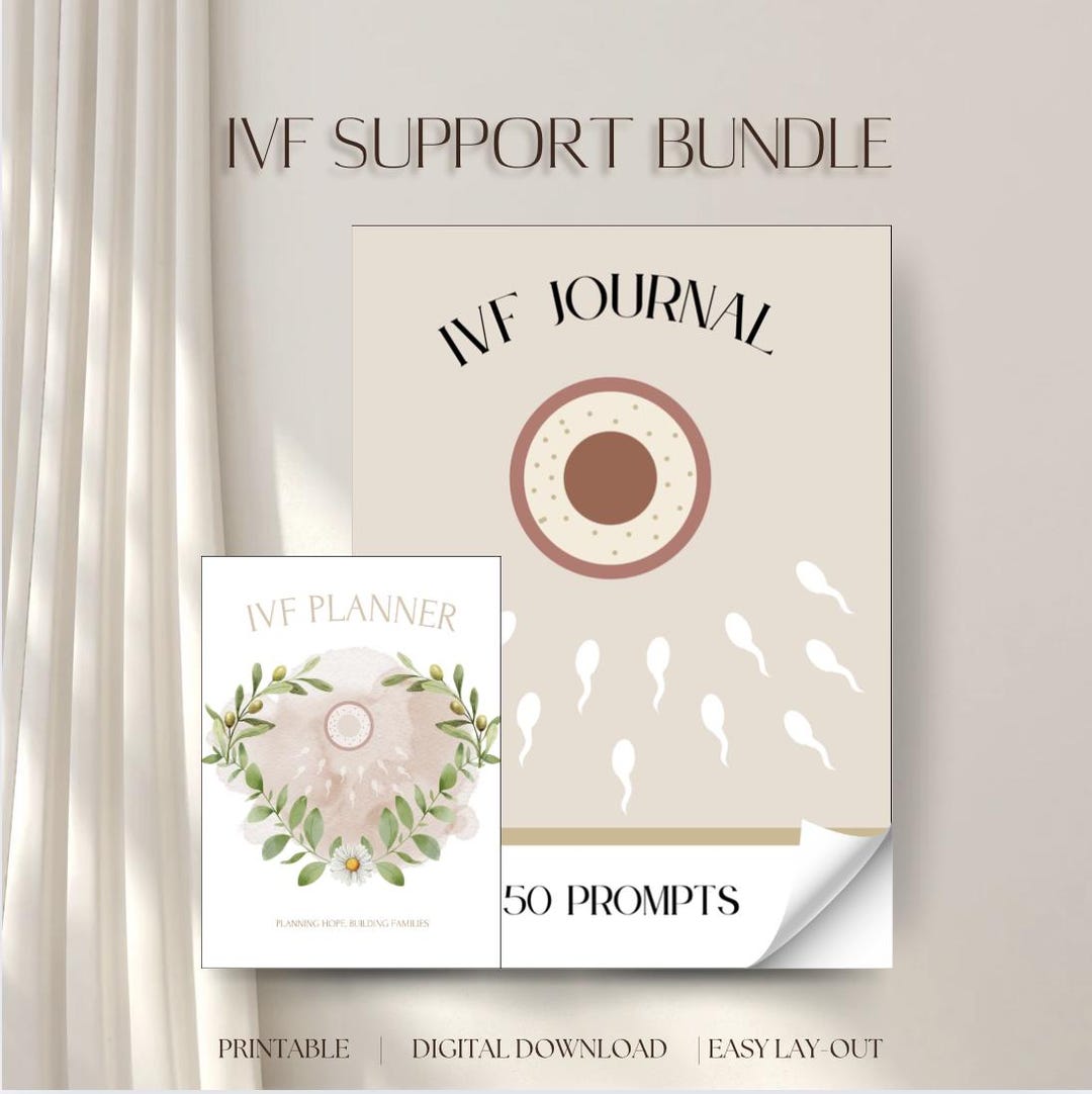 IVF Planner & Journal Bundle | 2 Printables in 1 for Every Fertility ...