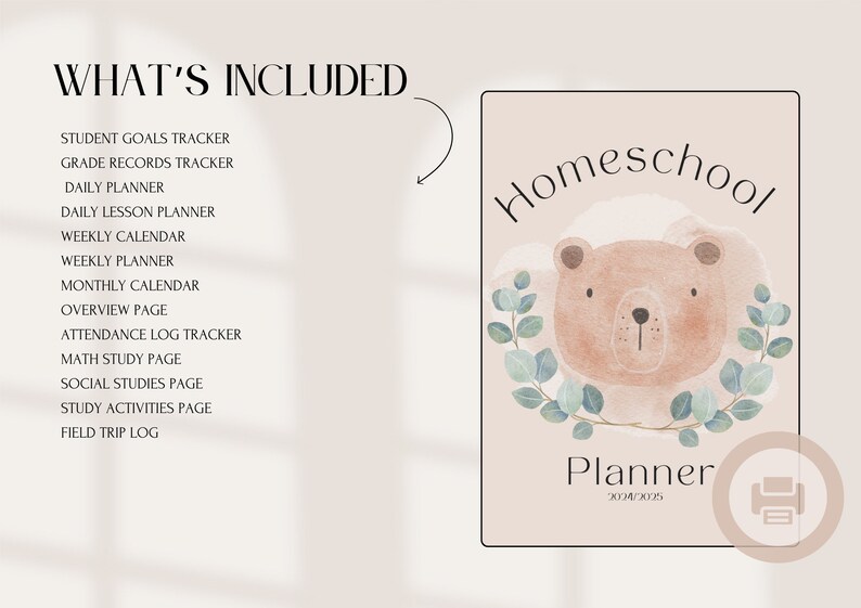 Cute Pink Homeschool Planner Bundle | Printable Schedules, Field Trip ...