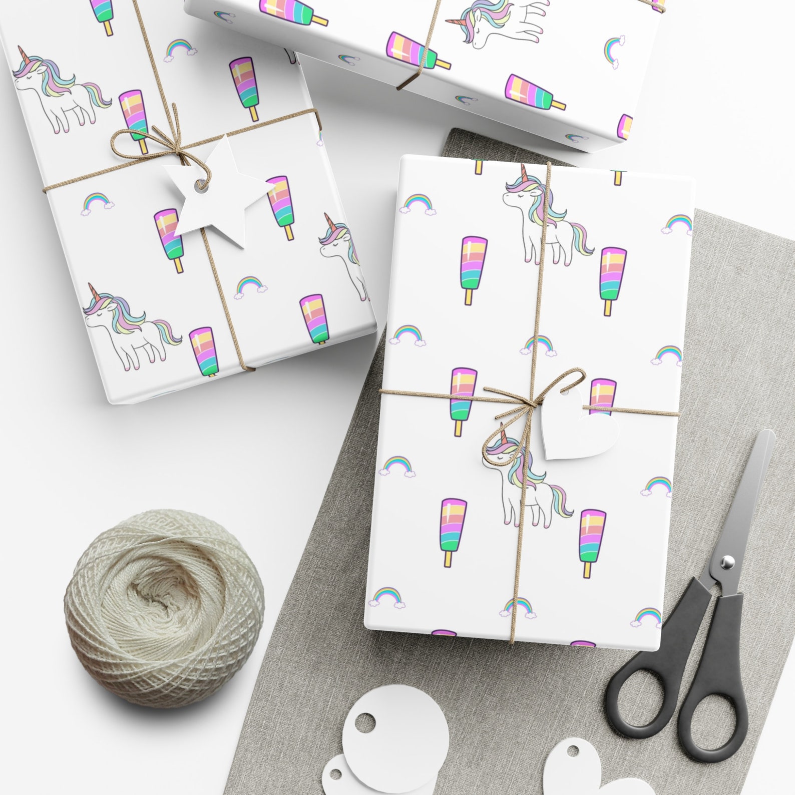 Unicorn Wrapping Paper - Etsy
