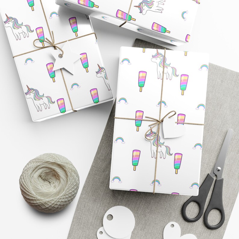 Unicorn Wrapping Paper - Etsy