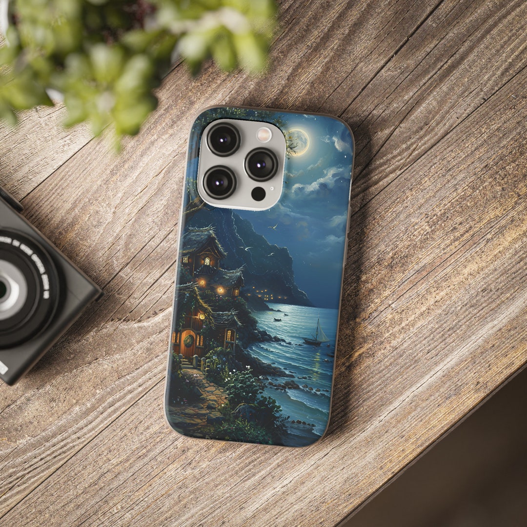 Water Phone Case Fishing Village Phone Case Seaside Ocean Phone Case ...