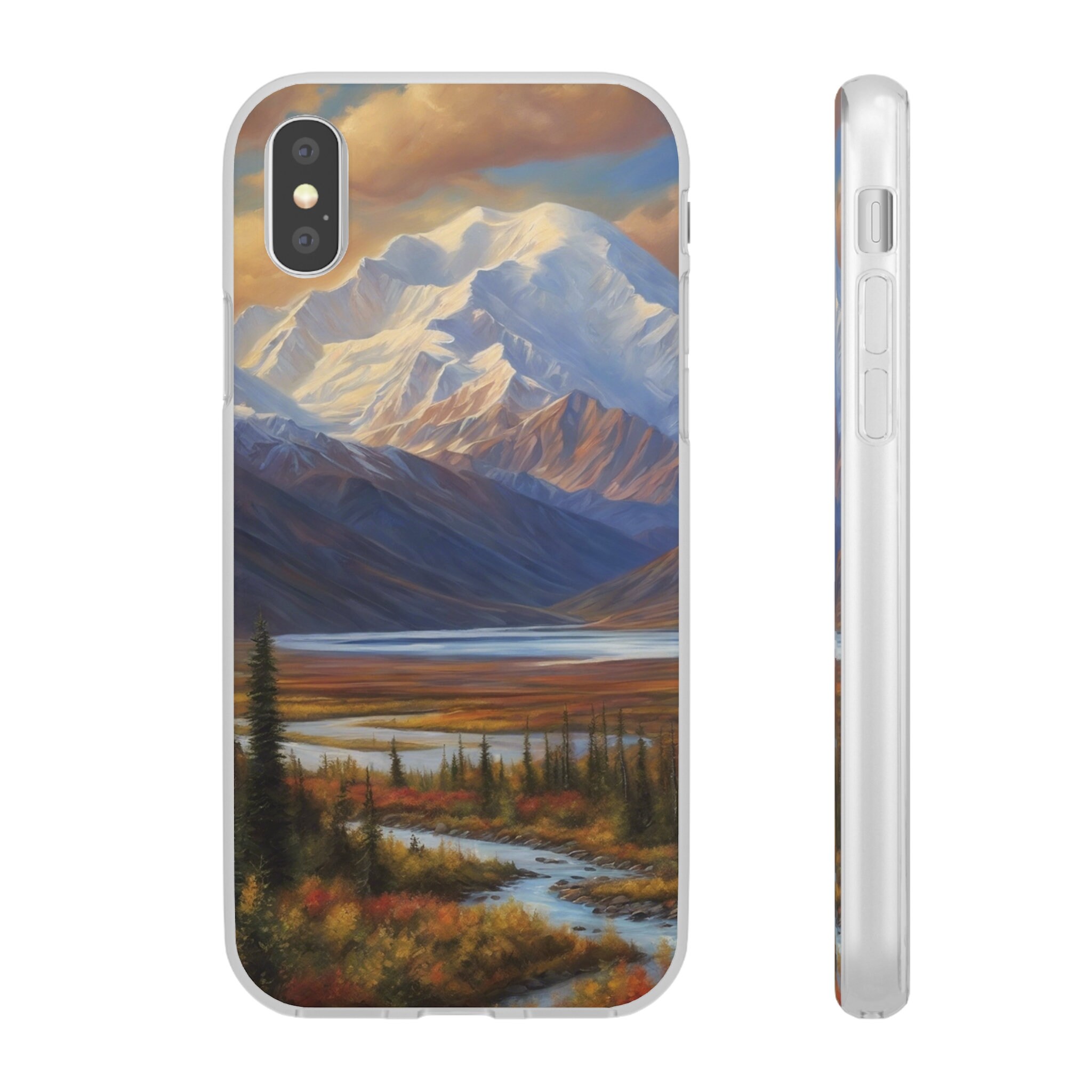 Mountain Phone Case Oil Painted National Park Alaska Phone Cases ...