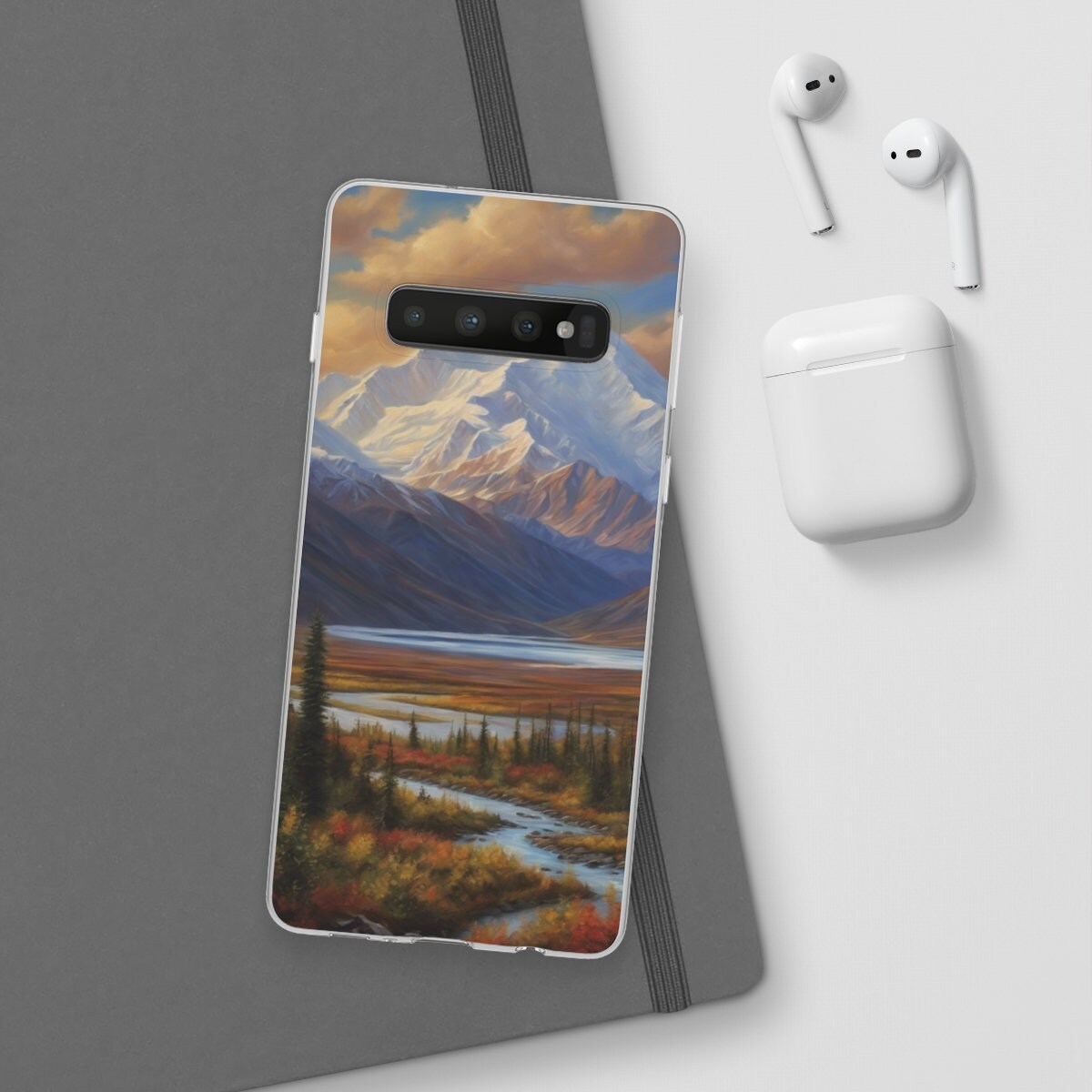 Mountain Phone Case Oil Painted National Park Alaska Phone Cases ...