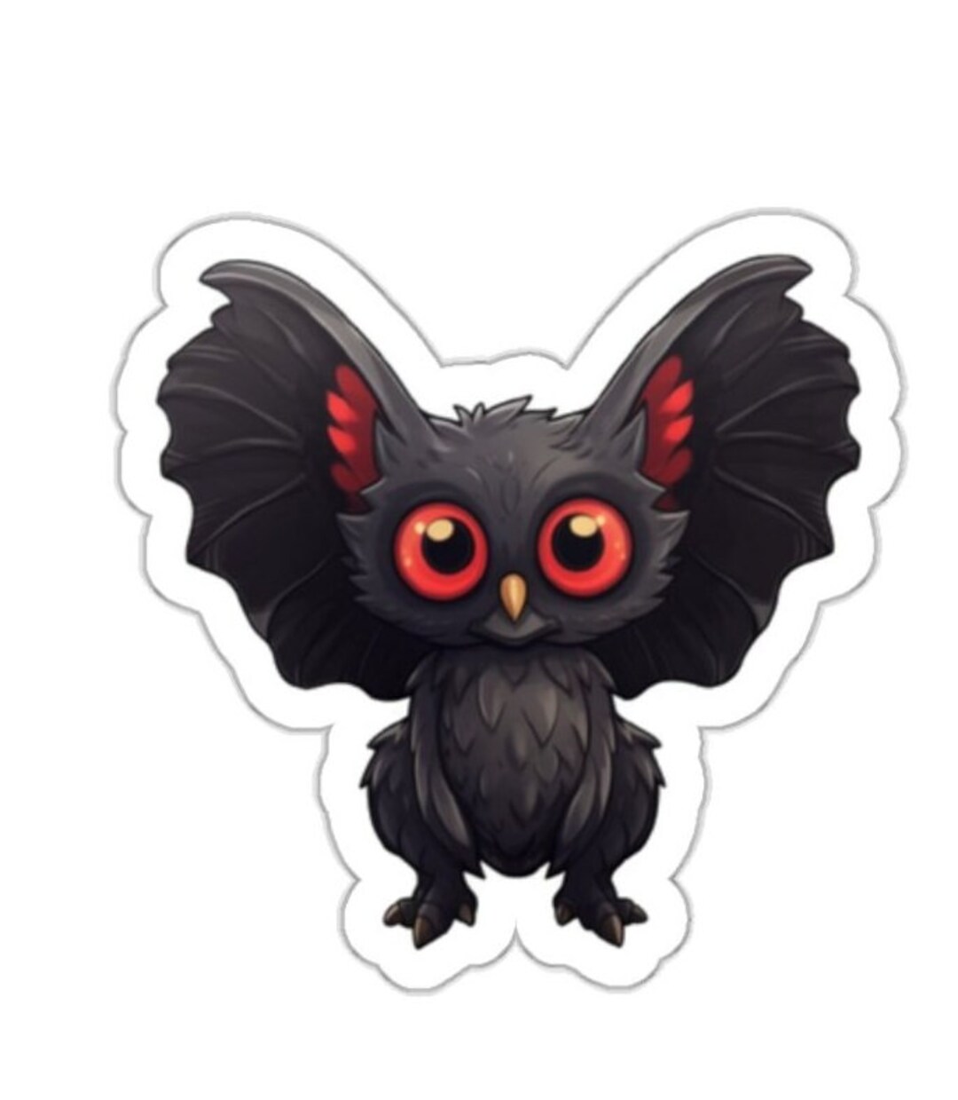 Moth Man Adorable Vinyl Sticker. Crypted. Spooky. Gift - Etsy