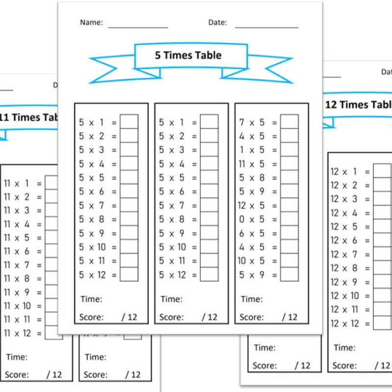 6 9 Times Tables Worksheet - Etsy New Zealand