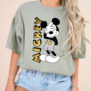 Shy Mickey Mouse Cute Disney T-shirt, Disneyland Trip Comfort Colors Summer Shirts, Sweet Disney ...