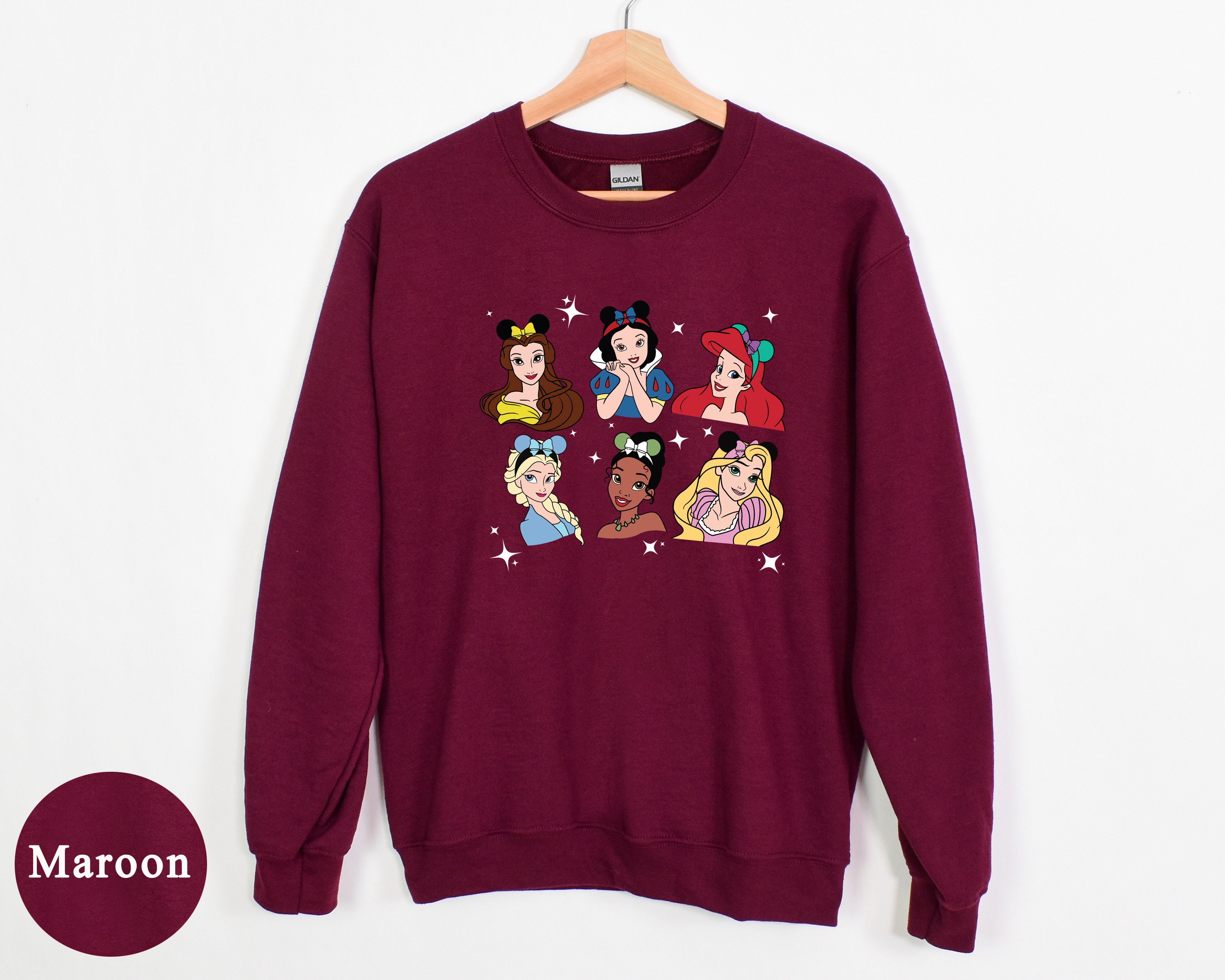 Disney Princess Squad Women's Trip Sweatshirt, Disneyland Princess ...