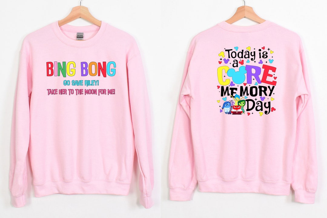 Bing Bong Go Save Riley Cute Top, Today is a Core Memory Day Two Sided ...