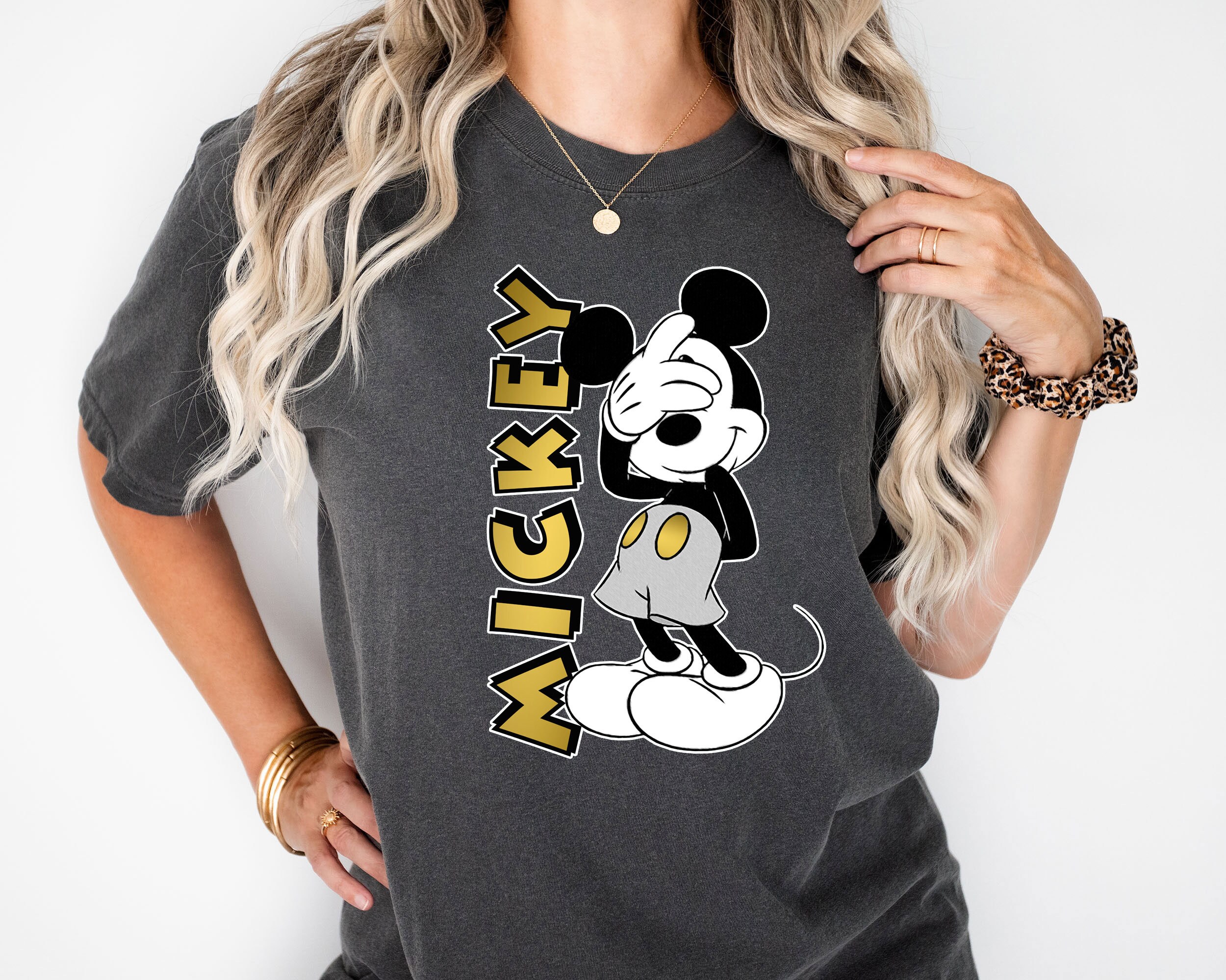 Shy Mickey Mouse Cute Disney T-shirt, Disneyland Trip Comfort Colors Summer Shirts, Sweet Disney ...