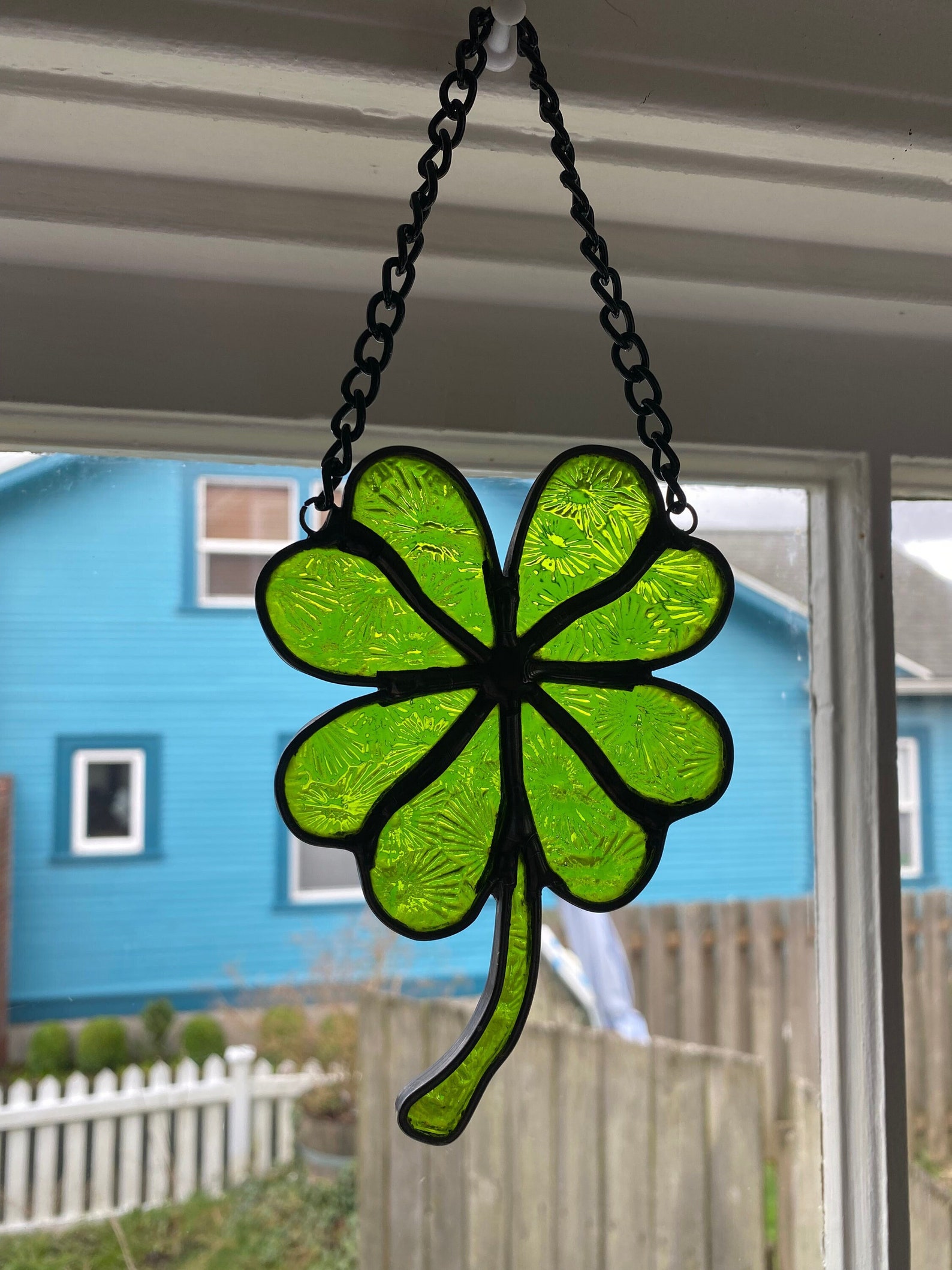 Stained Glass Four Leaf Clover - Etsy
