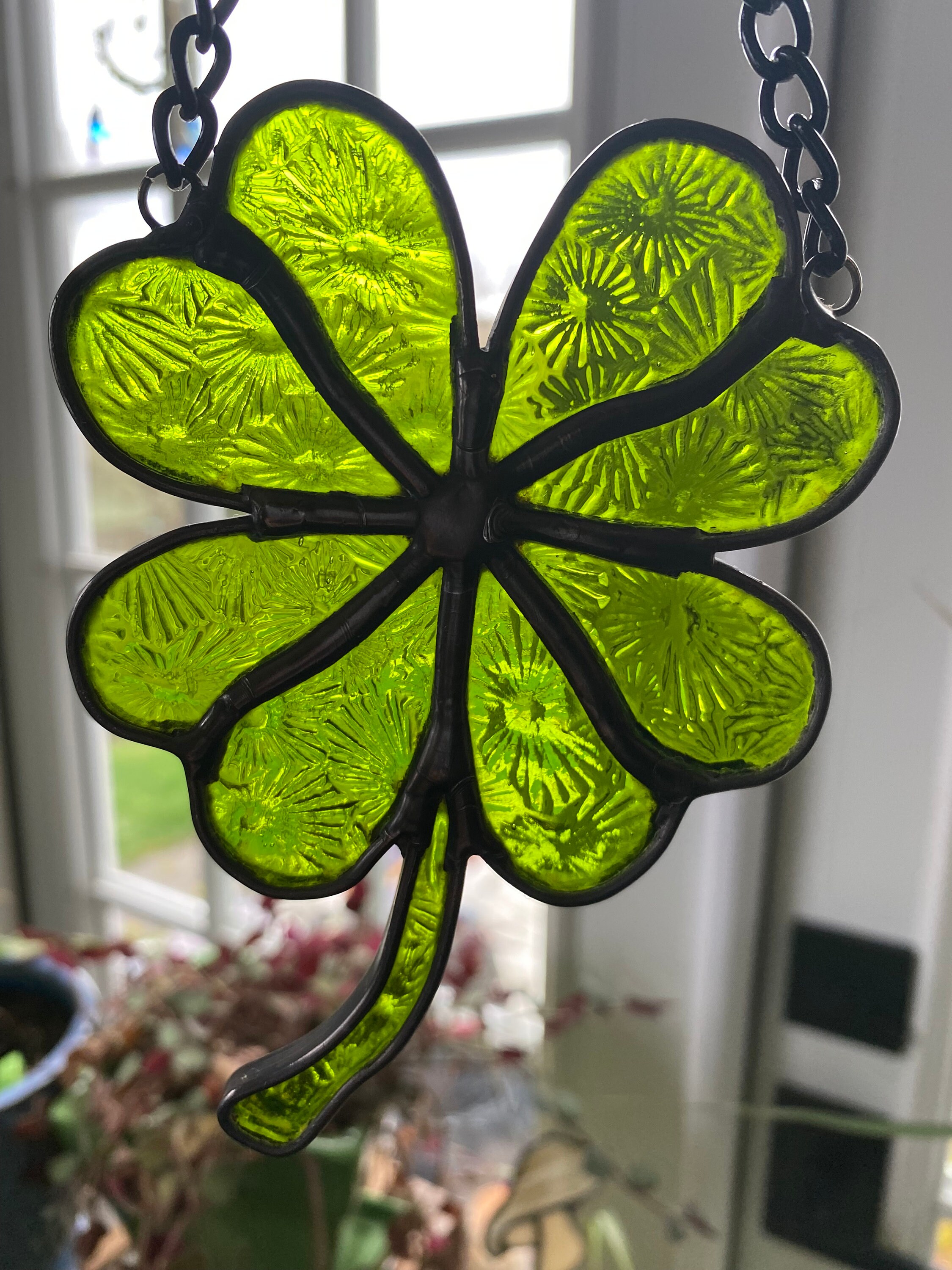 Stained Glass Four Leaf Clover - Etsy