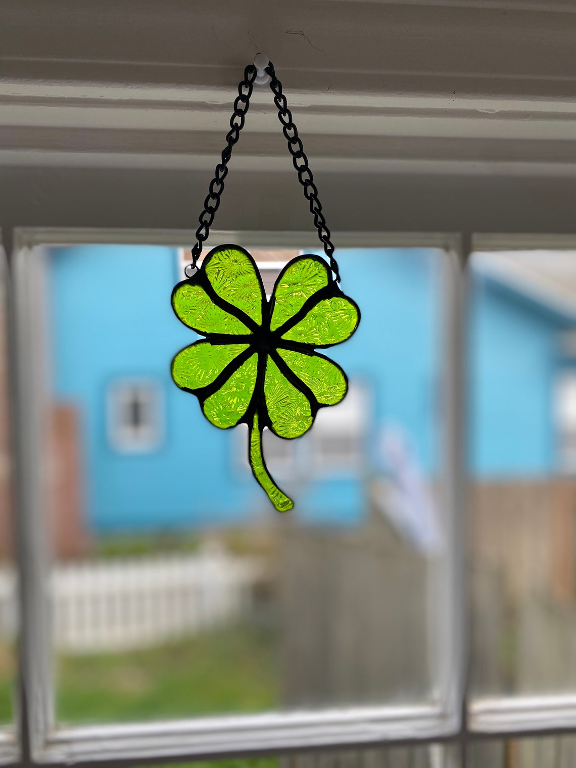 Stained Glass Four Leaf Clover - Etsy