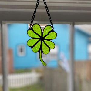 Stained Glass Four Leaf Clover - Etsy