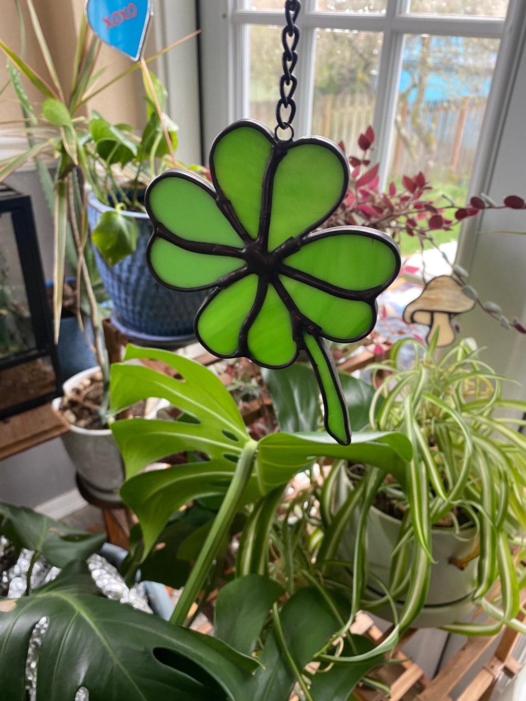 Stained Glass Four Leaf Clover - Etsy