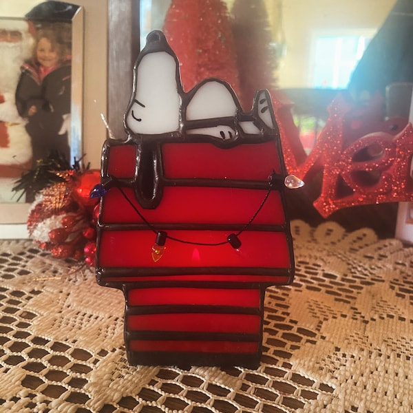 Snoopy Glass - Etsy