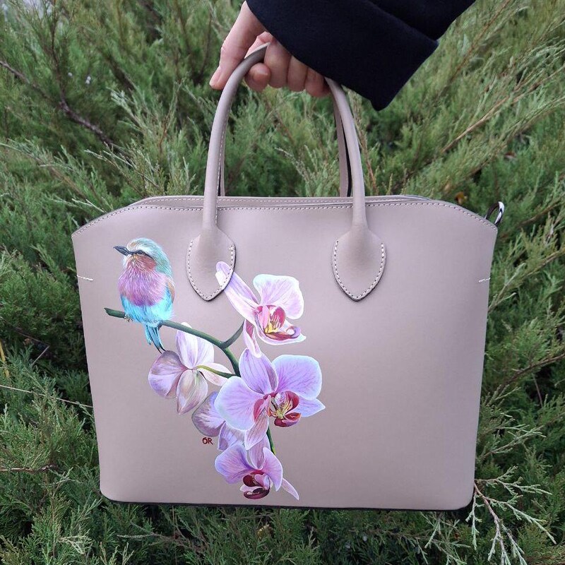 Hand Painted Handbag - Etsy