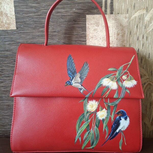 Hand Painted Handbag - Etsy