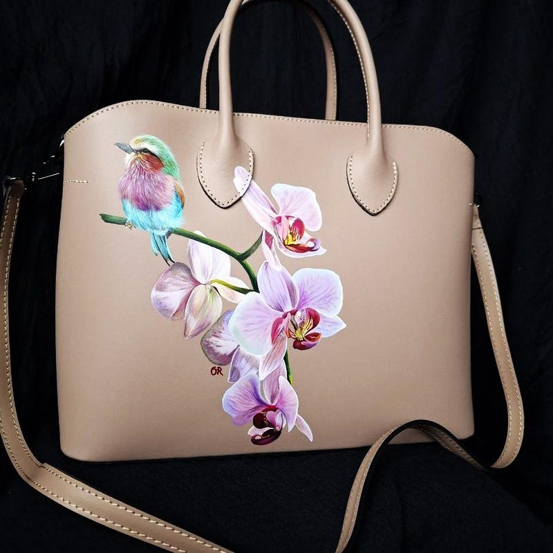 Hand Painted Bag - Etsy
