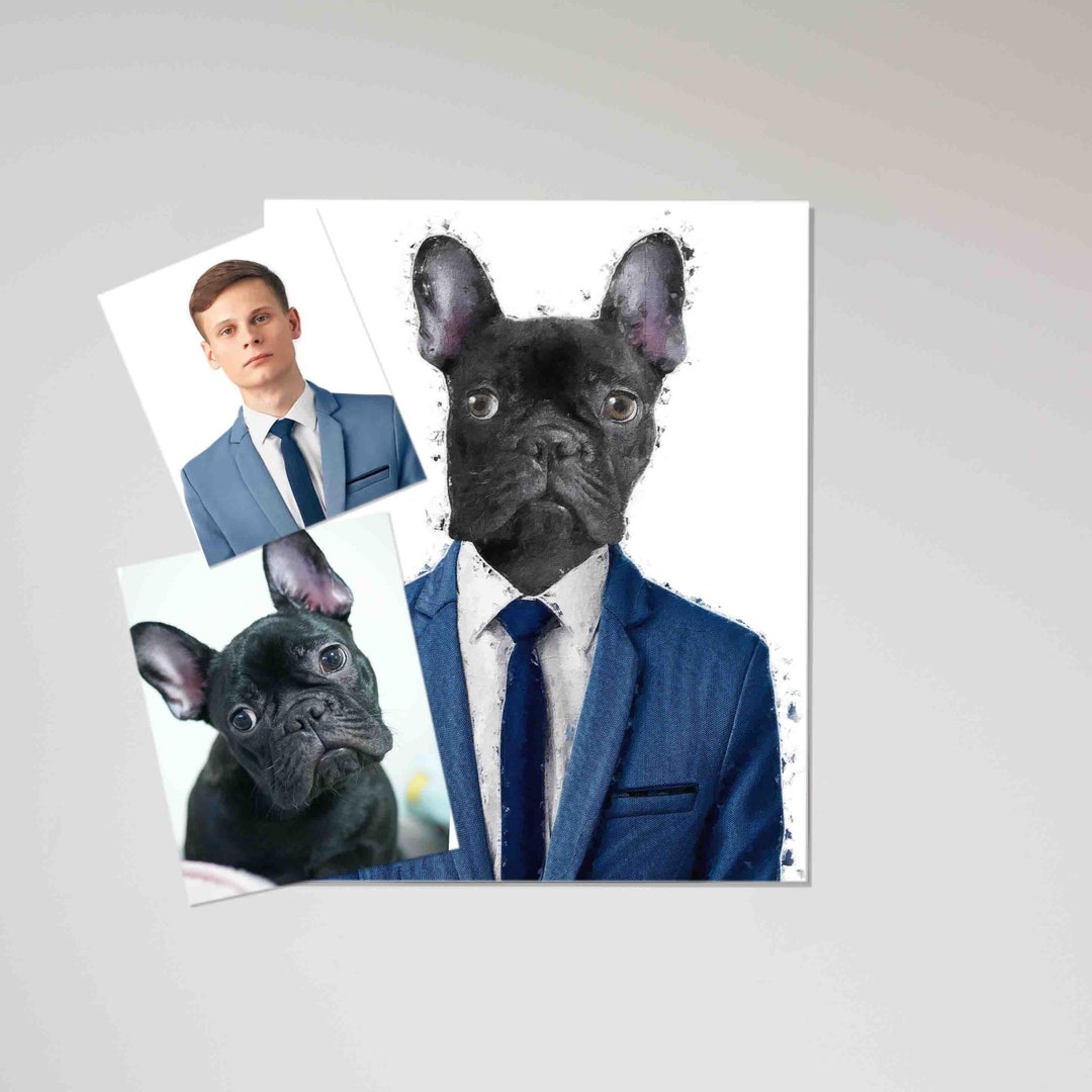 Personalized Portraits Custom Digital Art for Animal Lovers Upload Two ...