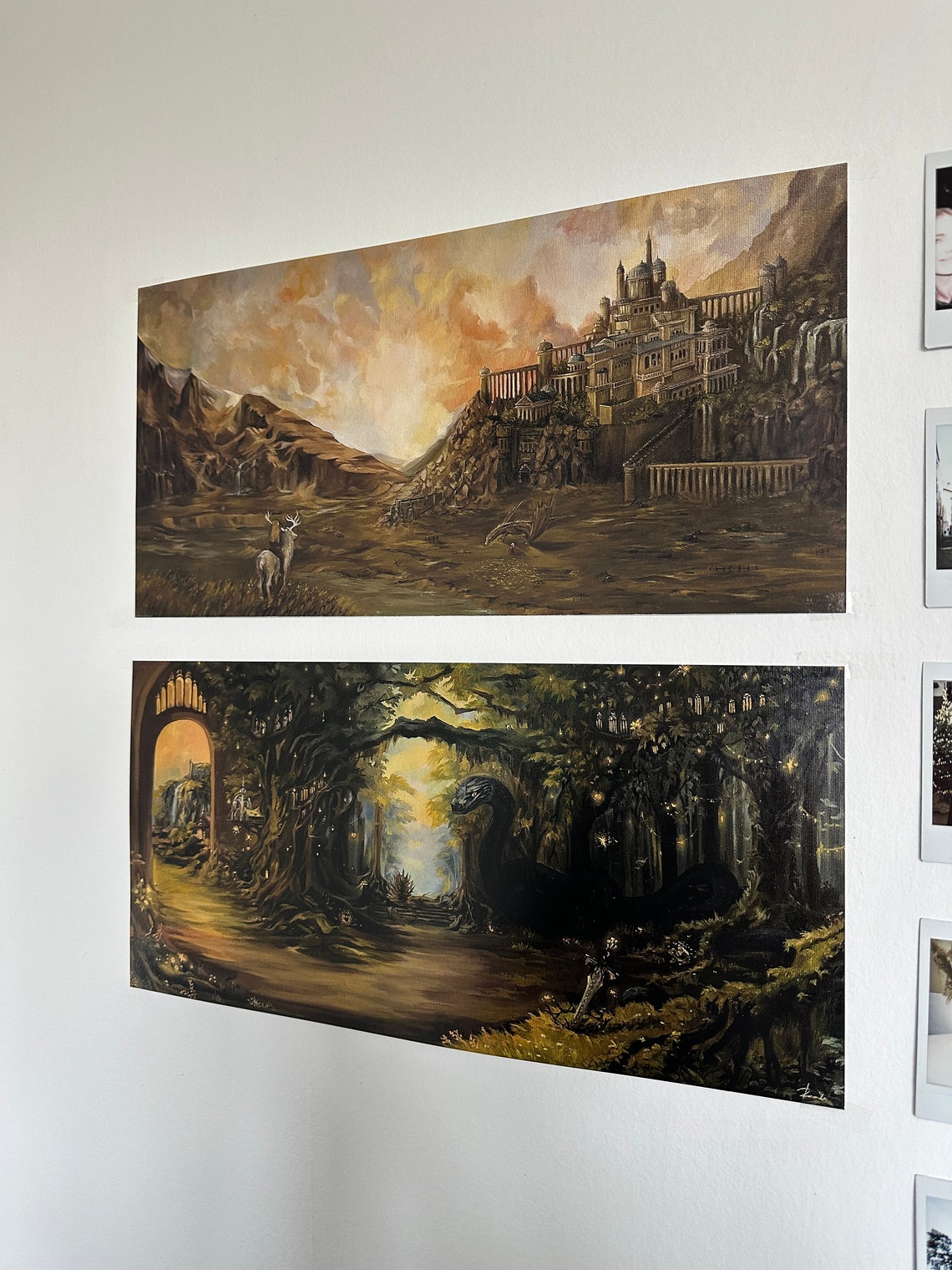 The Kingdom of Elfhame Oil Painting Library Print Art | Bookshelf ...