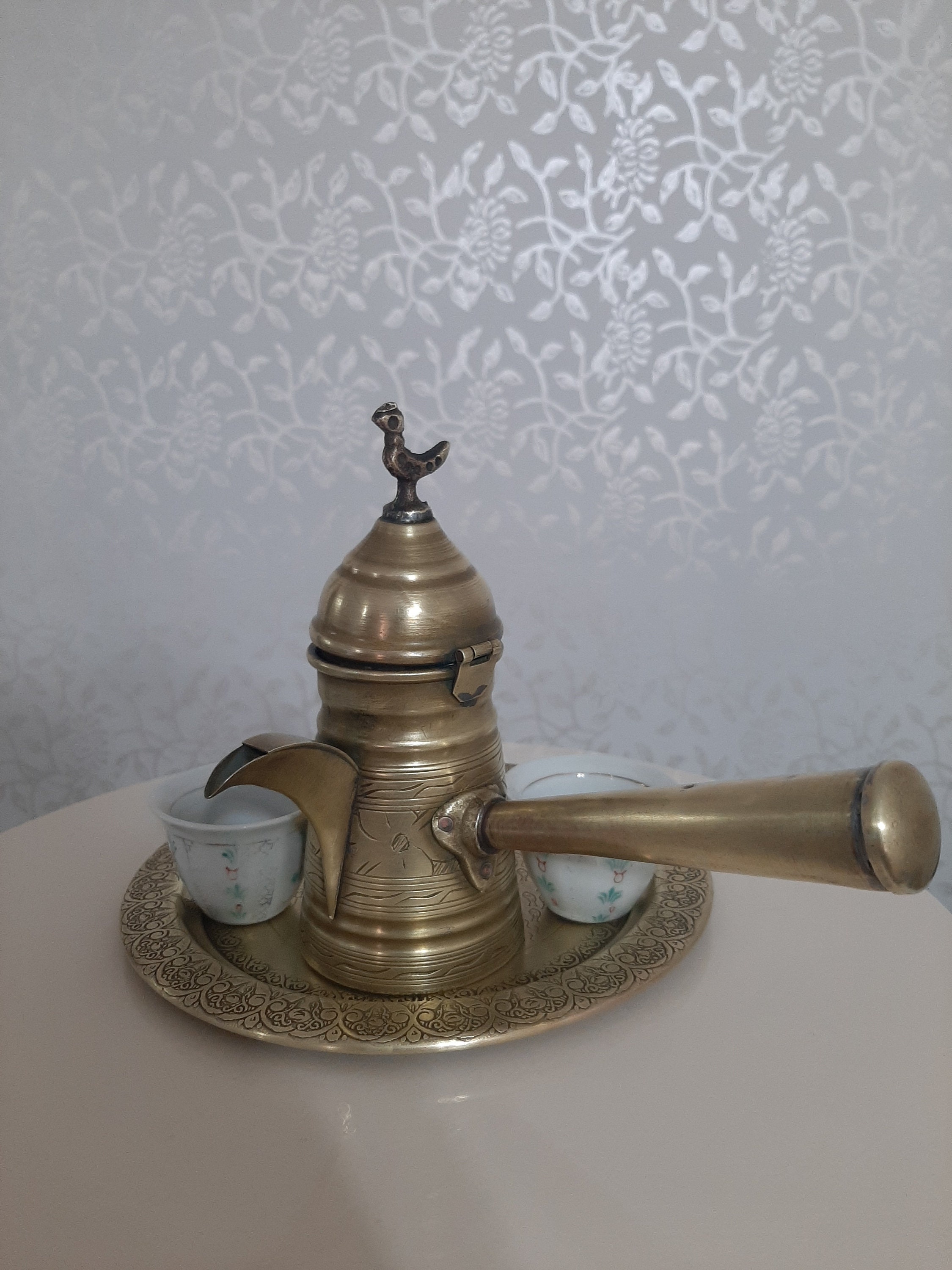 Copper Tray and Cups,turkish Arabic Coffee Pot,turkish Greek Coffee Pot ...