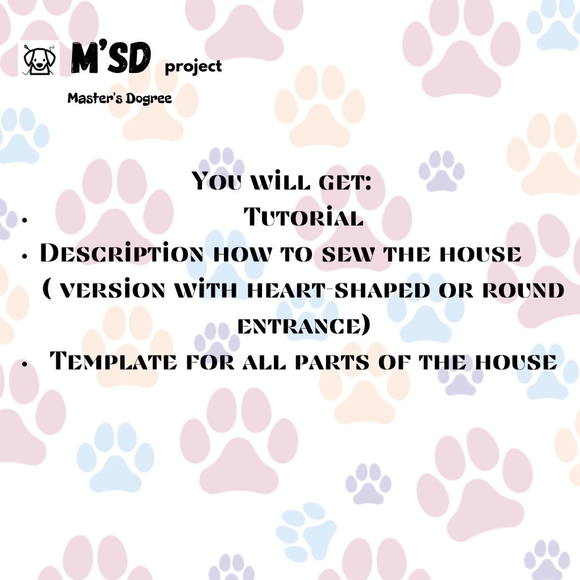 Triangle House Sewing Pattern PDF Tutorial | Small Animal Bed Hideout ...