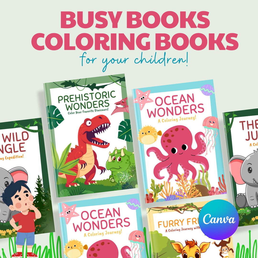Exciting Coloring Adventures Busy Books for Your Kids! 4 Busy Book ...