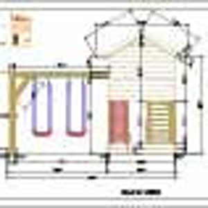 Playhouse Build Plans for Kids, Playhouse Plan With Slide, Sandbox and ...